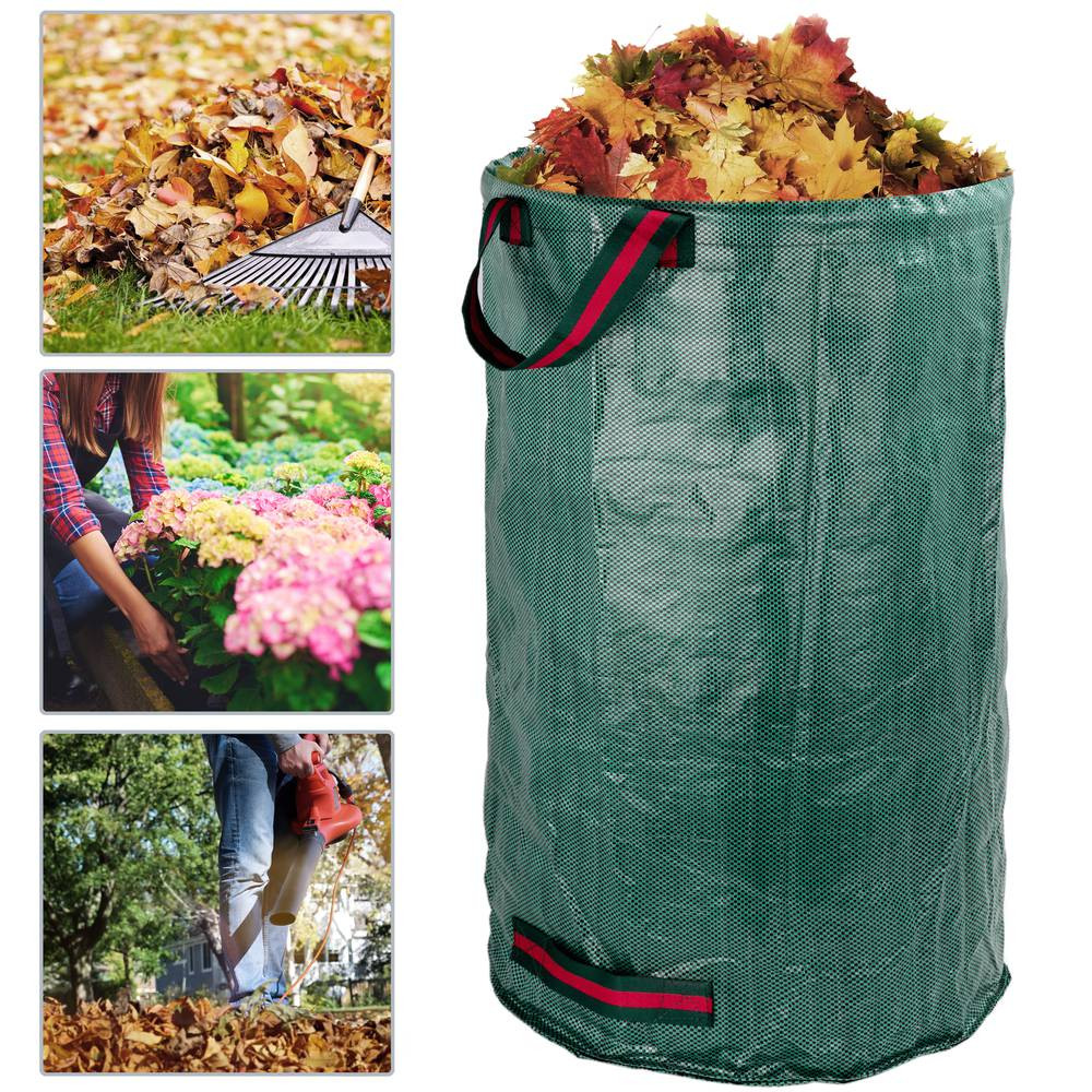 Skládací zahradní koš ideální pro sběr listí, trávy a dalšího odpadu - 120L - zelený | Pepova ...